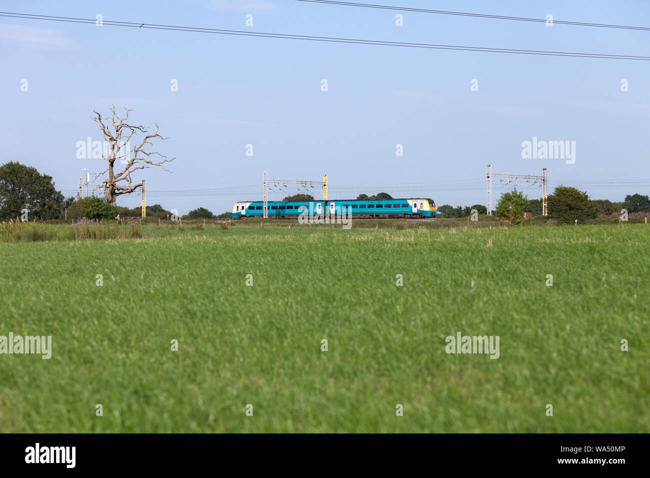 Transport For Wales class 175 train passing Sandbach, Cheshire with a ...