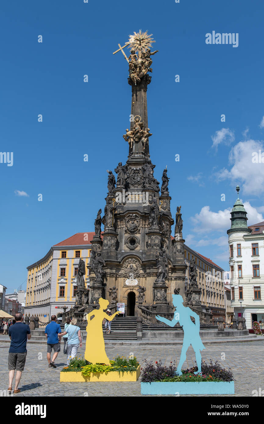 Column of Holy Trinity in Olomouc, Czech Republic is a UNESCO World ...