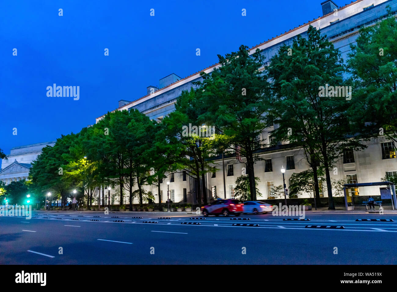 Facade Evening Robert F Kennedy Justice Department Building ...