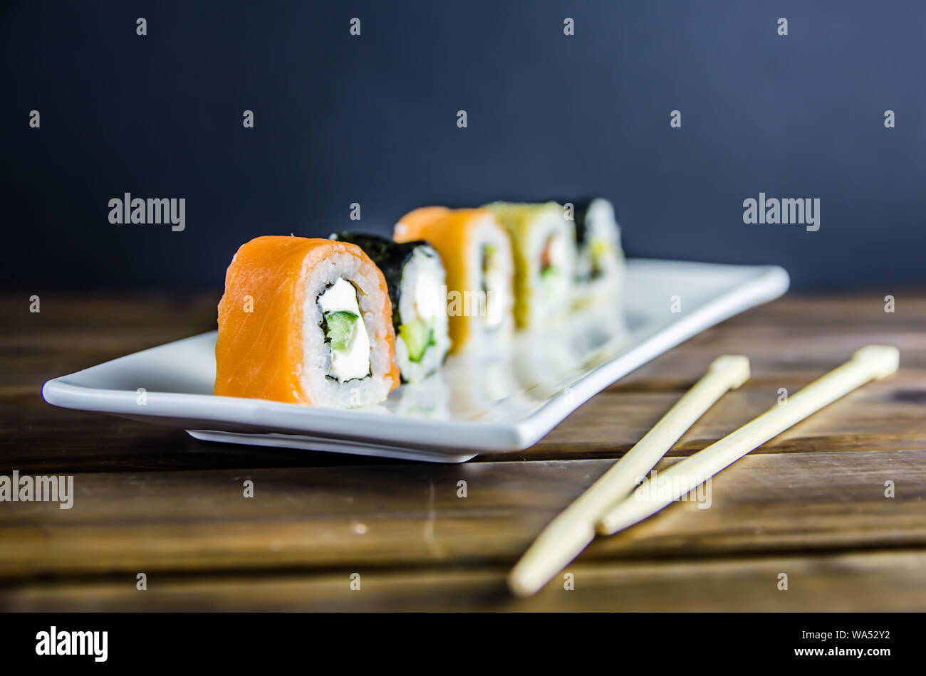 Rectangular white dinner plate hi-res stock photography and images - Alamy