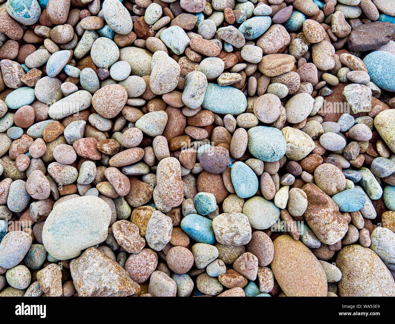 Colourful Pebbles background Stock Photo - Alamy