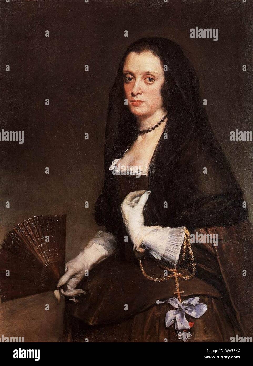 Lady with a fan velazquez hi-res stock photography and images - Alamy