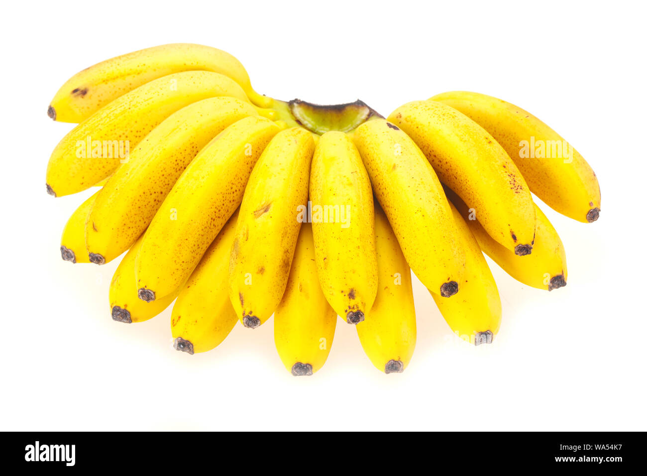 Yellow ripe mini bananas Cut Out Stock Images & Pictures - Alamy