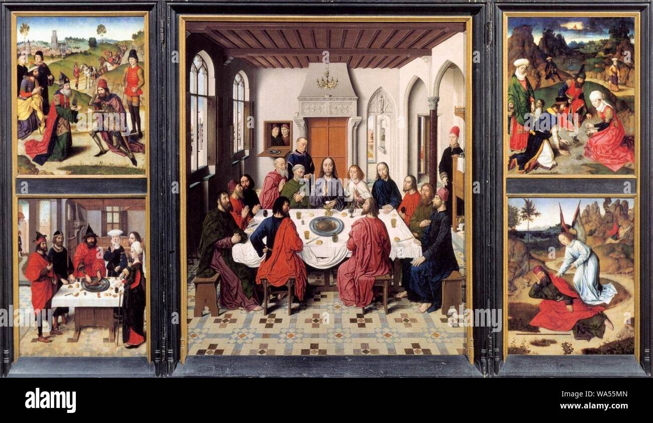 Dieric Bouts - Altarpiece of the Holy Sacrament Stock Photo - Alamy