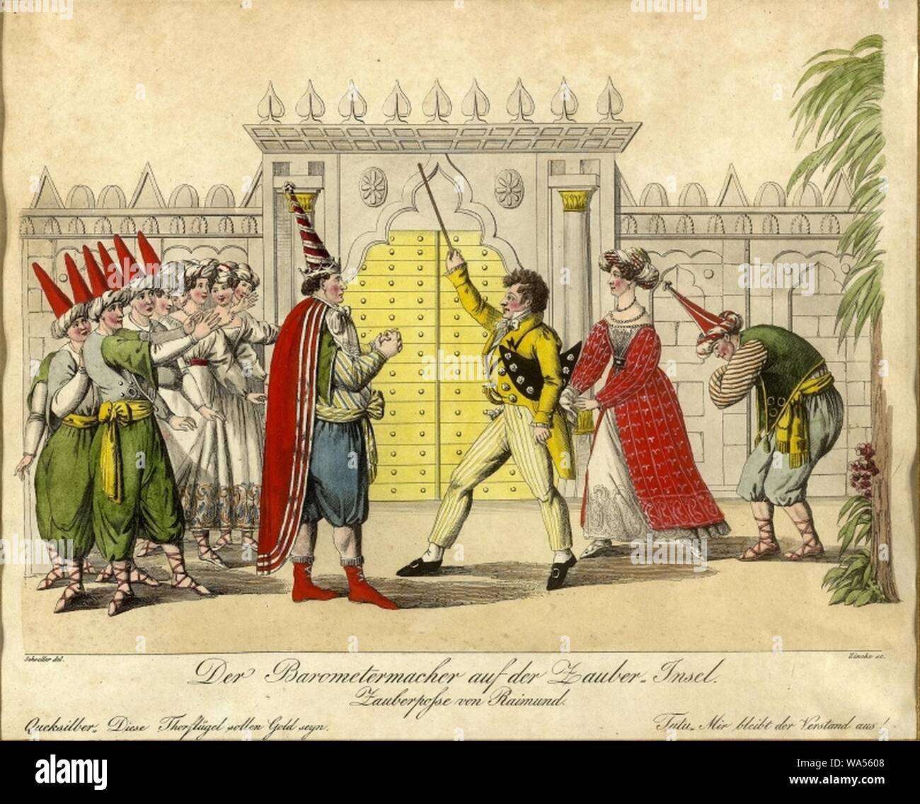 Diese Thorfluegel sollen Gold seyn Stock Photo - Alamy