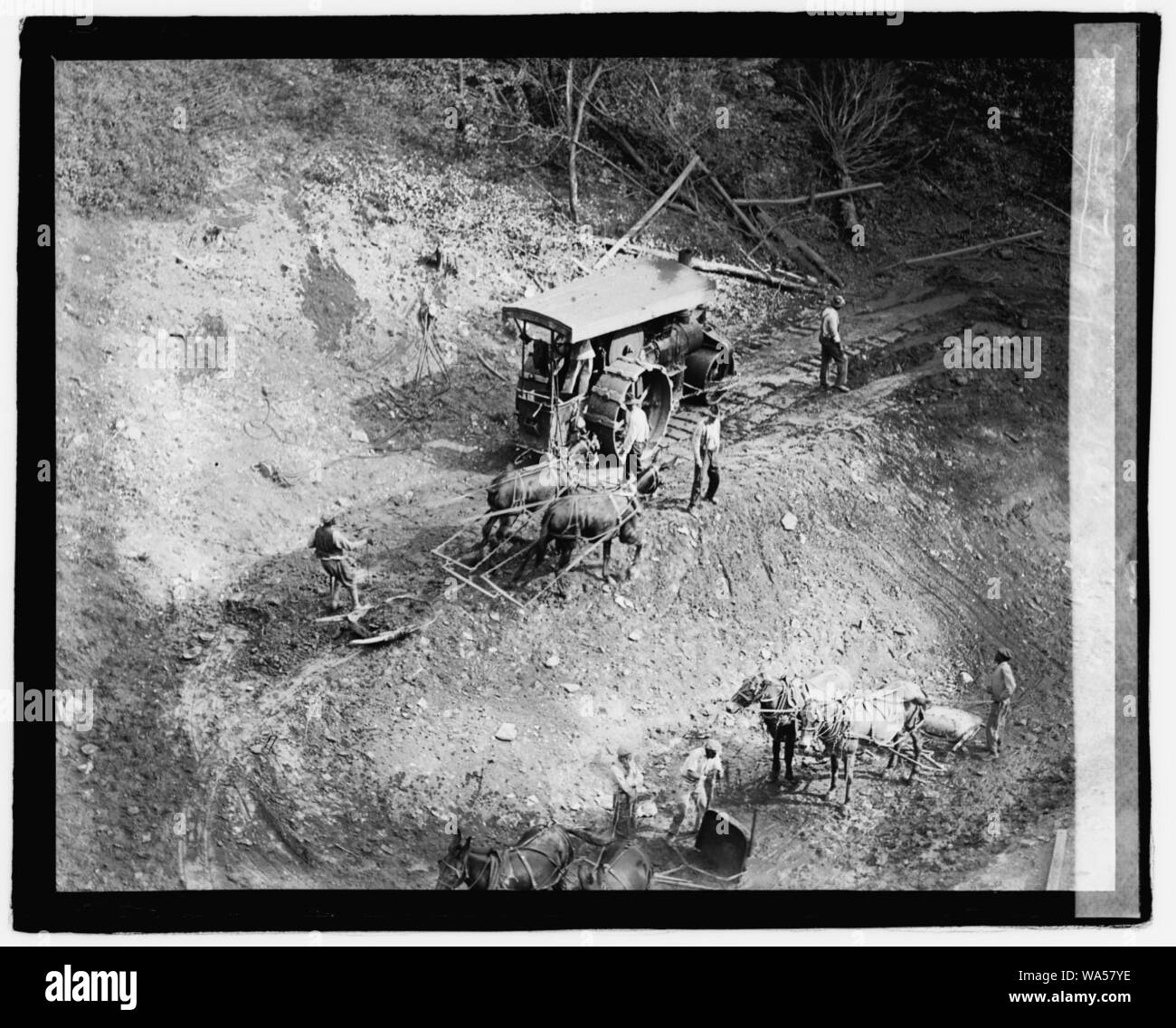 Digging new conduit, (10-3-22 Stock Photo - Alamy