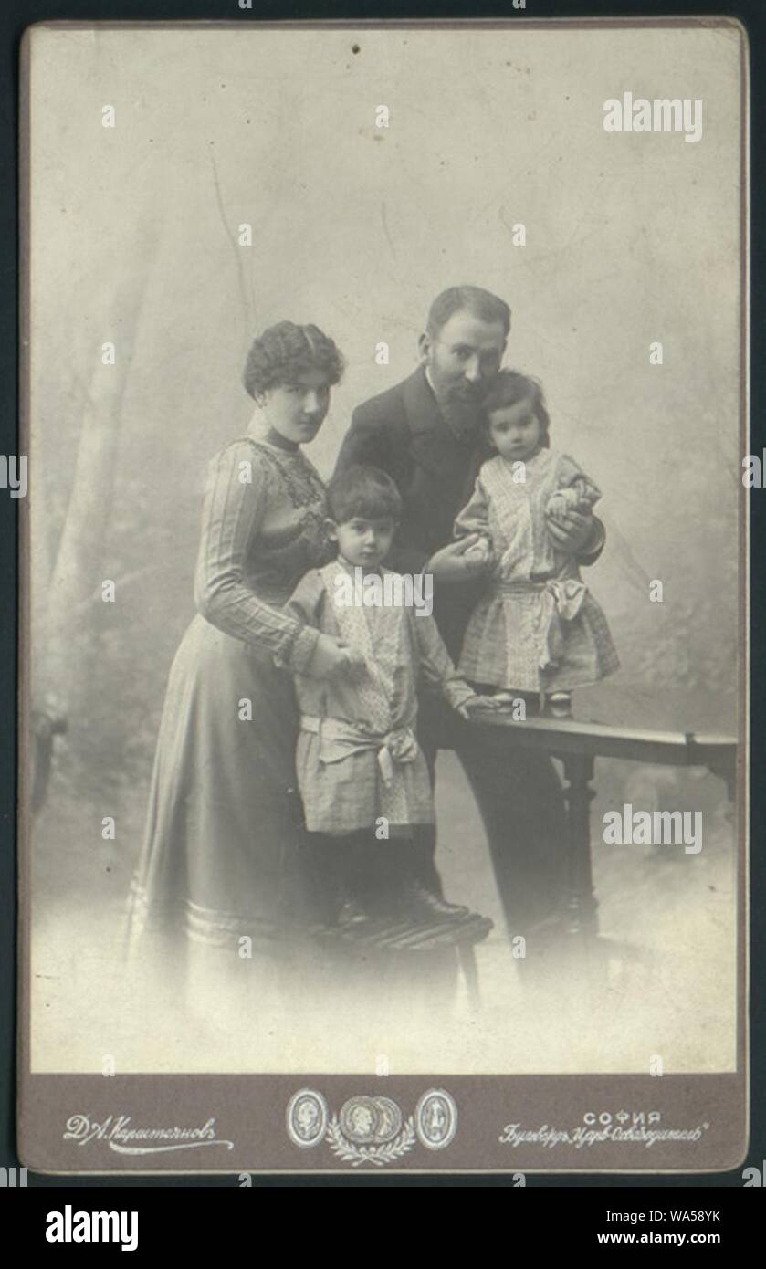 Dimitar Karastoyanov and His Family, 1890 Stock Photo - Alamy