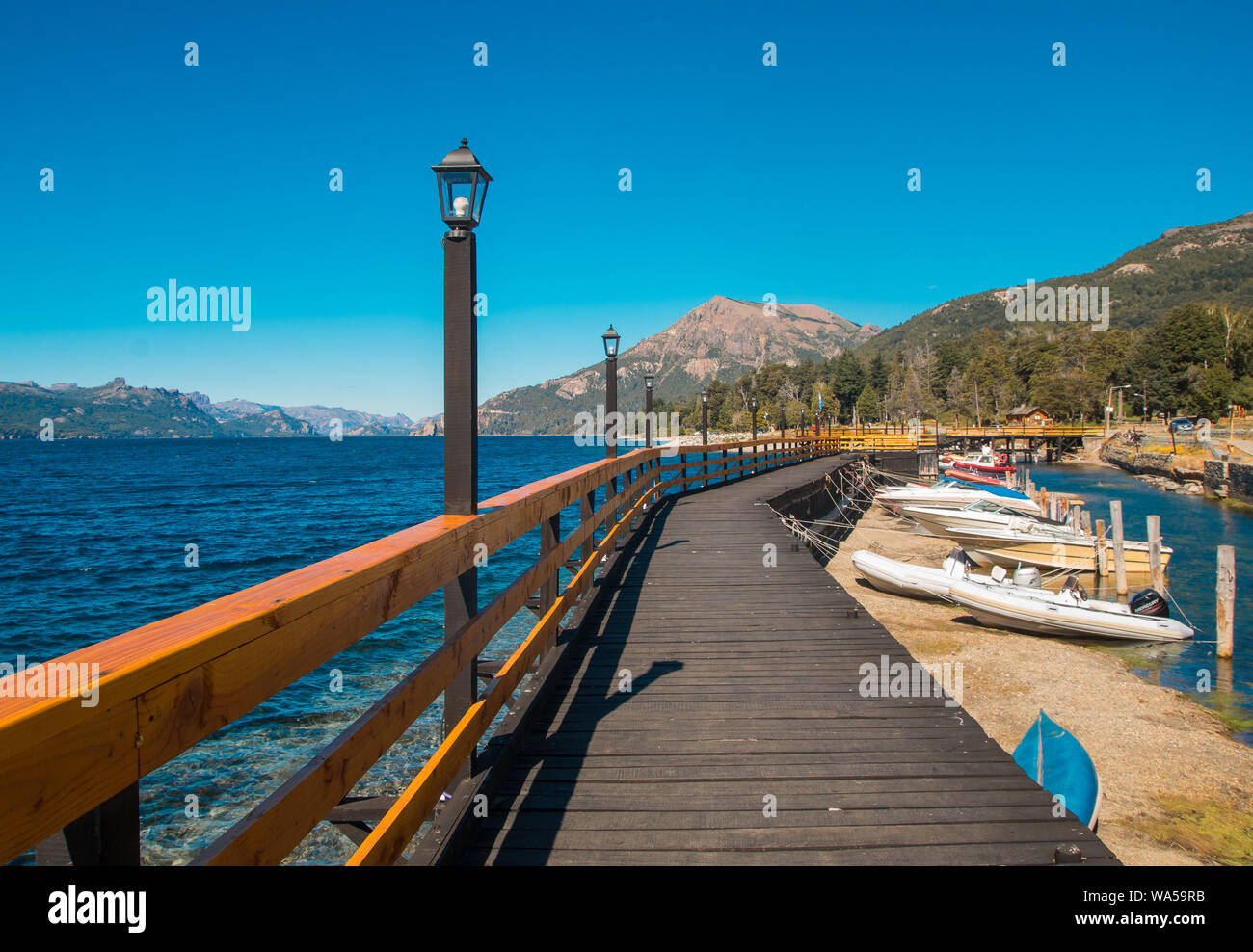 Lake Traful located at Patagonia, enchanted place, Argentina Stock ...
