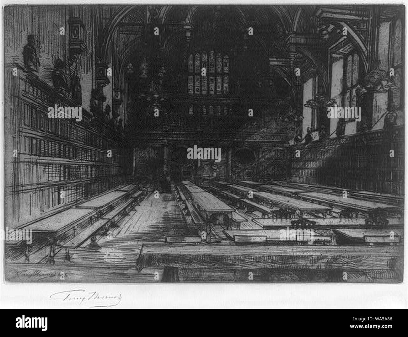 Dining hall of the Middle Temple London England Stock Photo - Alamy