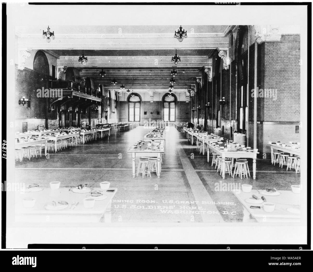 Dining room, U.S. Grant Building, U.S. Soldiers' Home, Washington, D.C ...