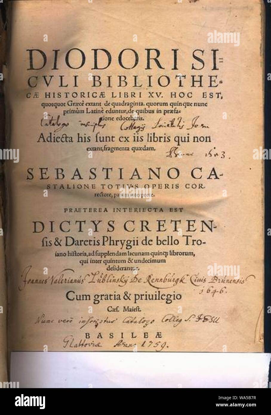 Diodorus siculus hi-res stock photography and images - Alamy