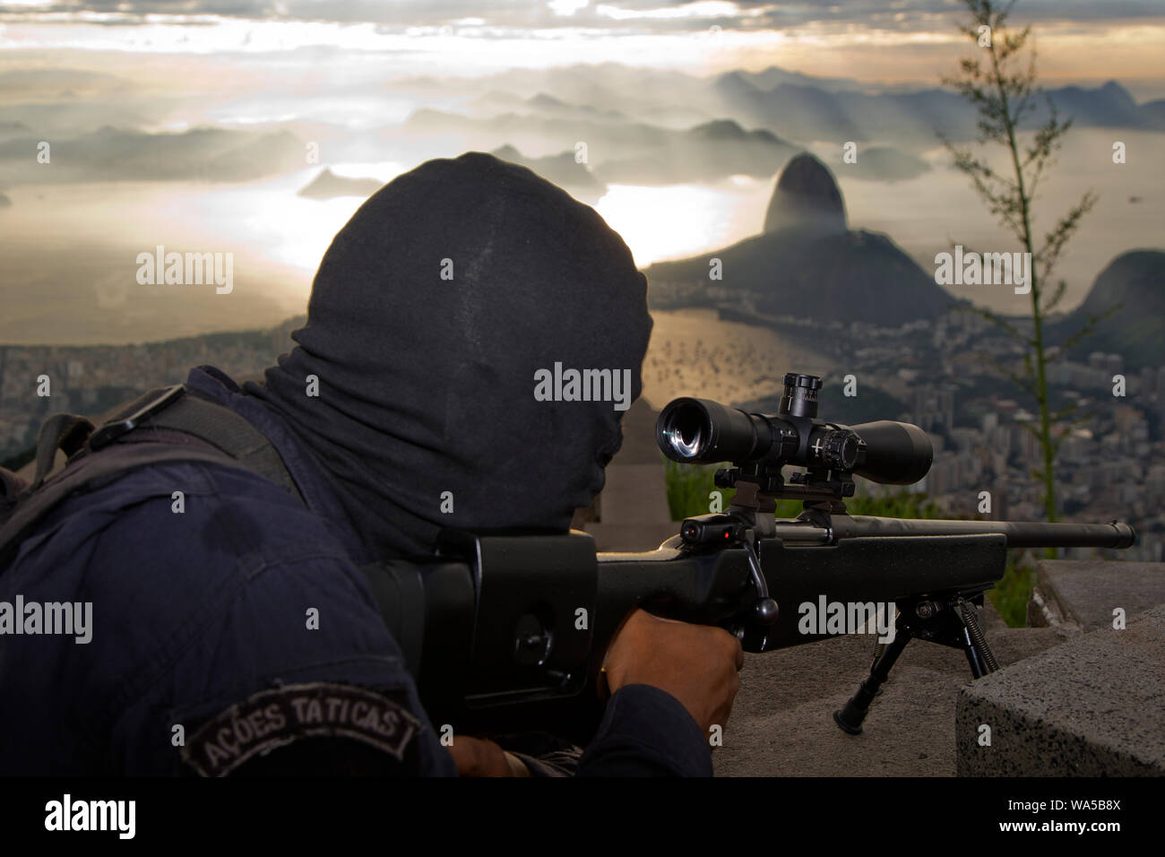 Brazilian Special Force BOPE trainning to combat the violence in Rio at ...