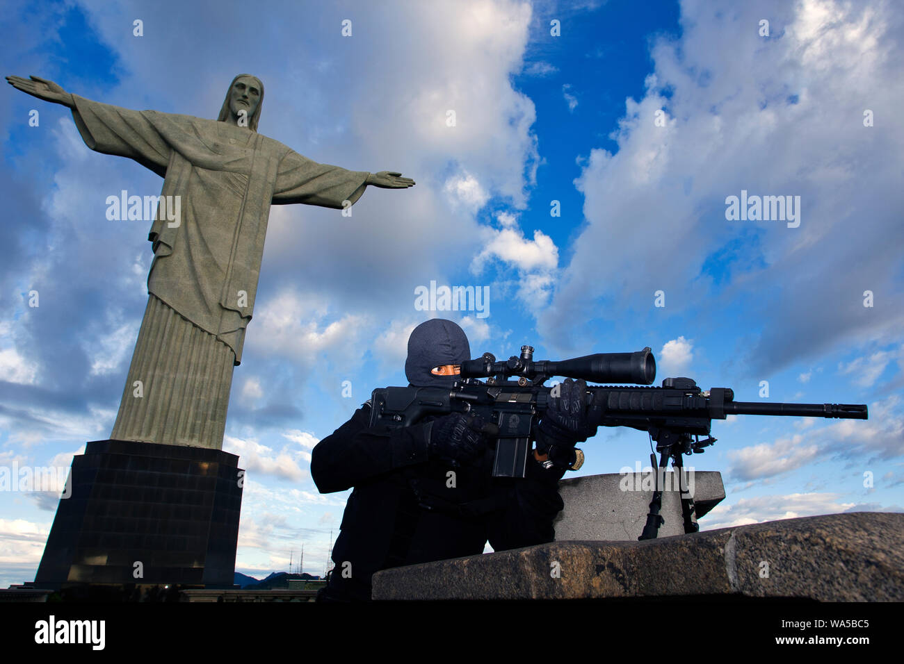 Brazilian Special Force BOPE trainning to combat the violence in Rio at ...