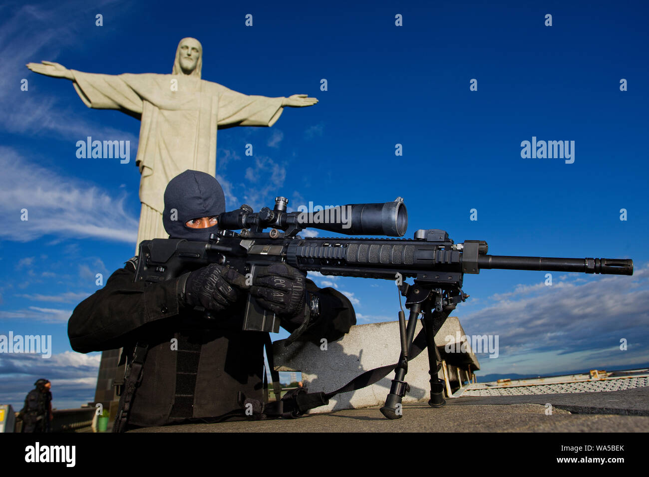 Brazilian Special Force BOPE trainning to combat the violence in Rio at ...