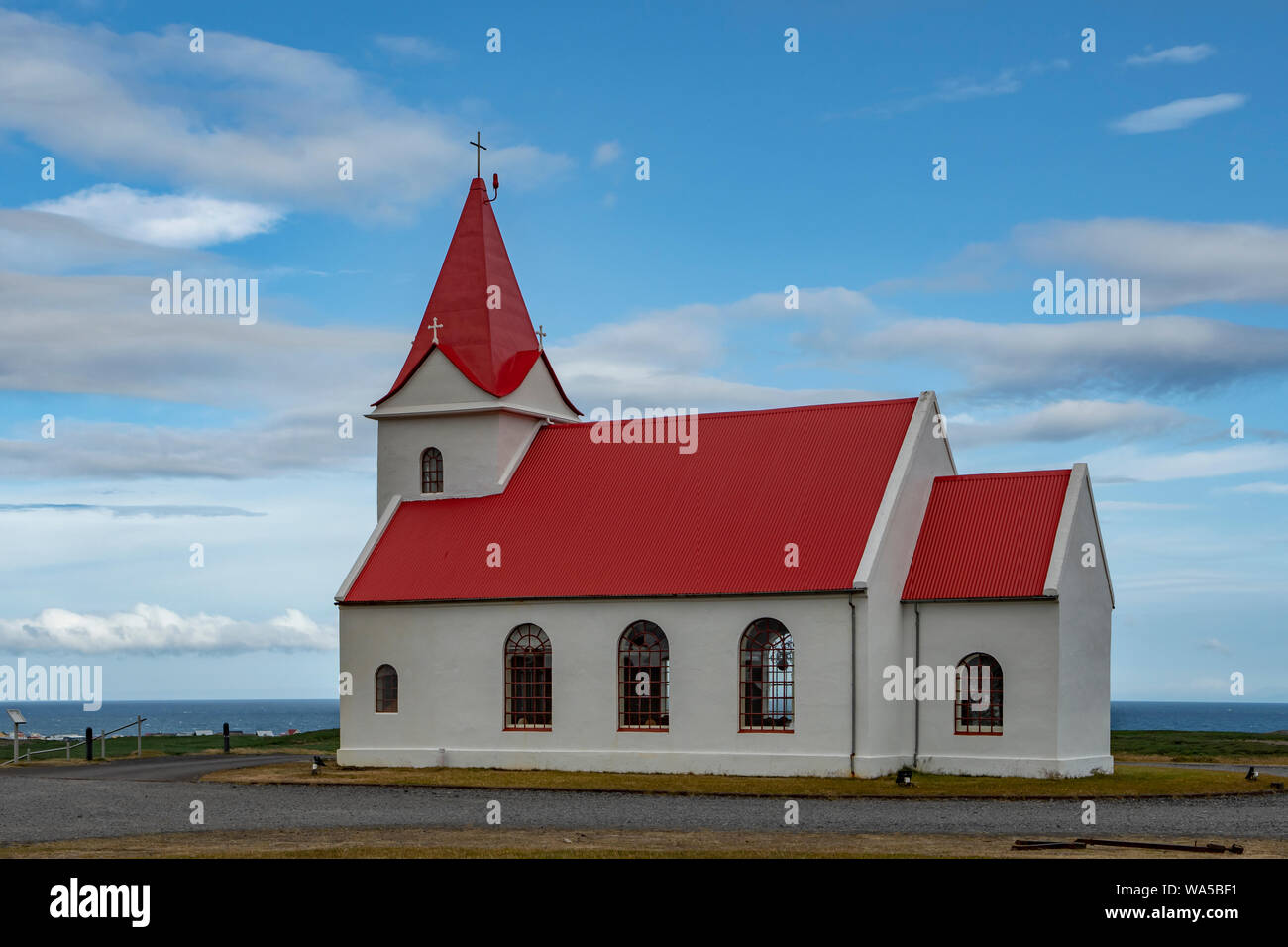 Ingjaldshols Church, Hellissandur, Iceland Stock Photo - Alamy