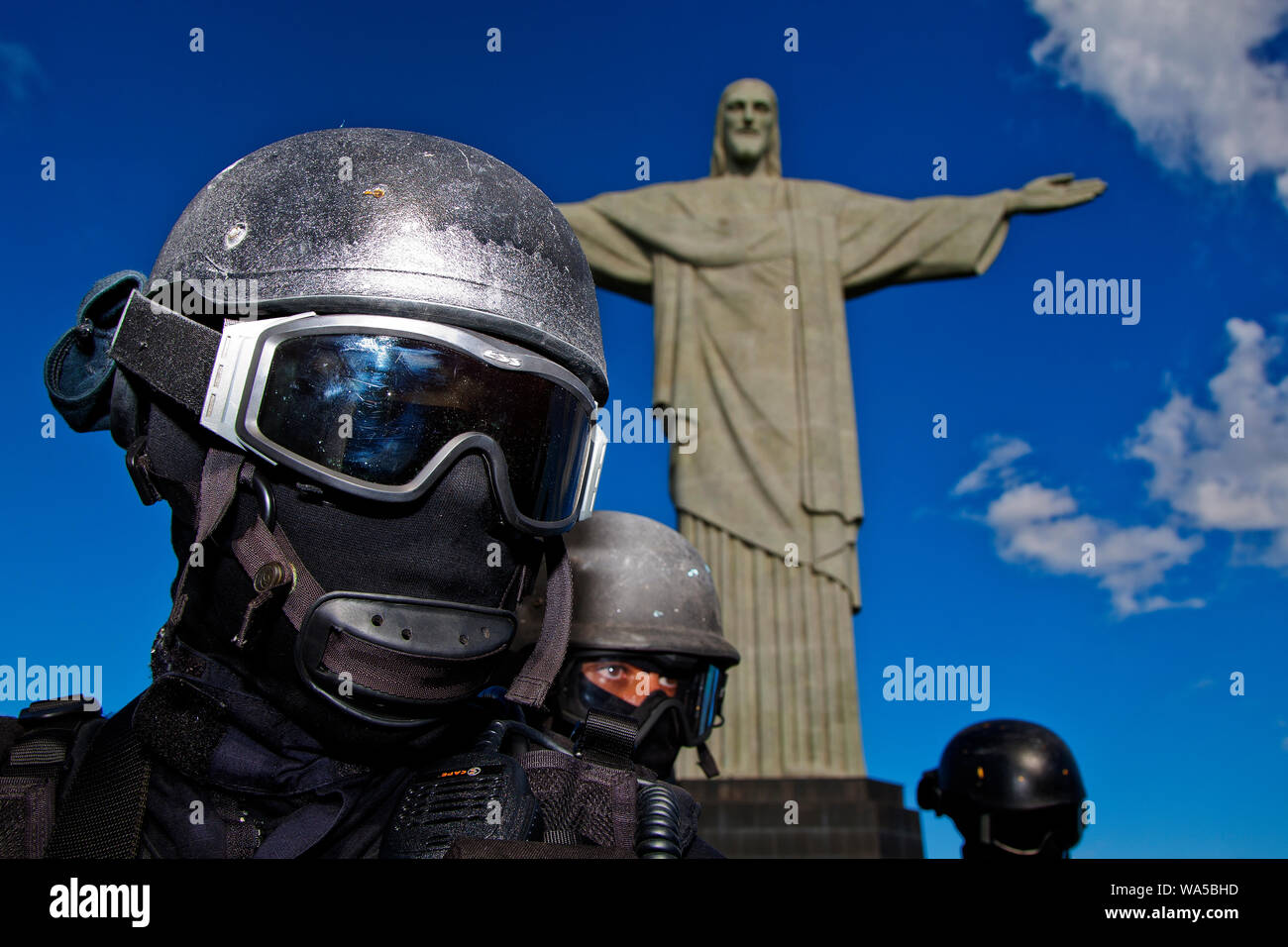 Brazilian Special Force BOPE trainning to combat the violence in Rio at ...