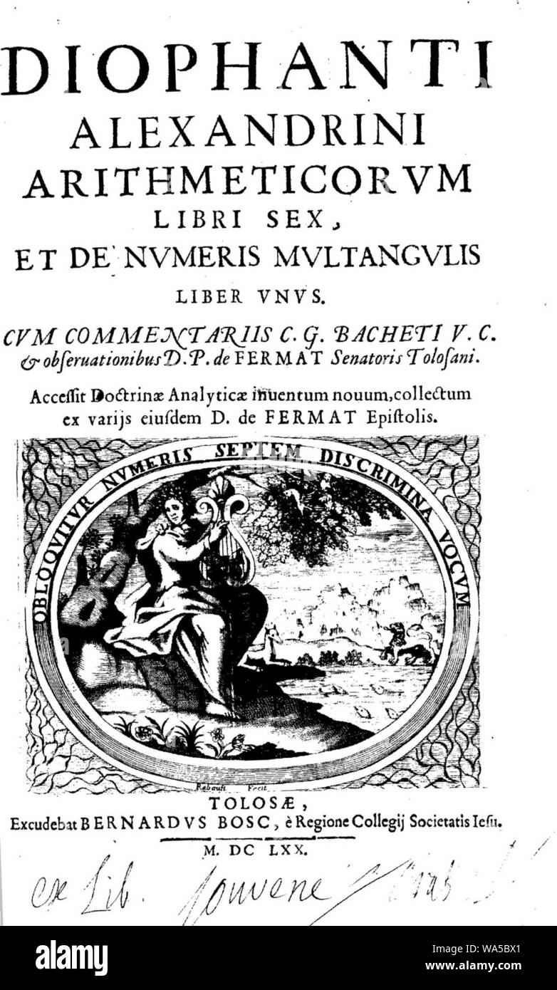 Diophantus hi-res stock photography and images - Alamy