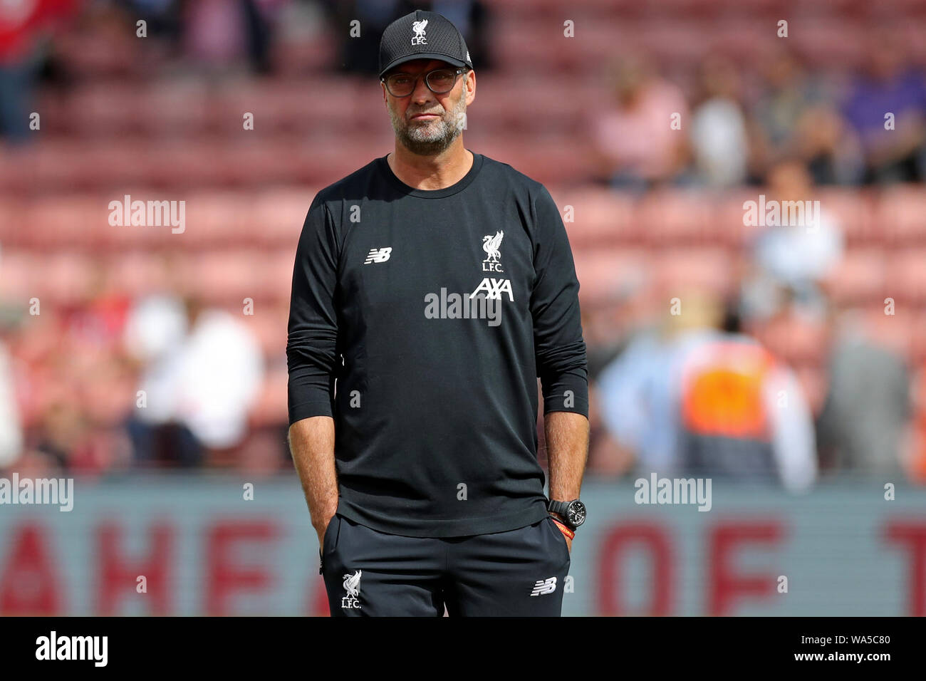 Southampton, UK. 17th August 2019. Liverpool Manager Jurgen Klopp ...
