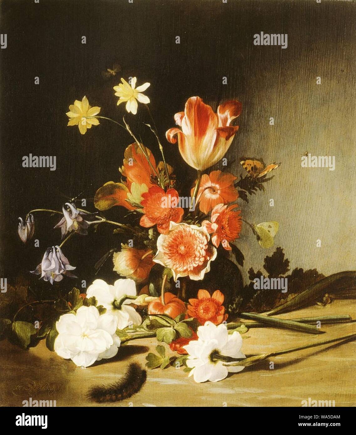 Dirck de Bray - Still Life with Flowers - 1674 Stock Photo - Alamy