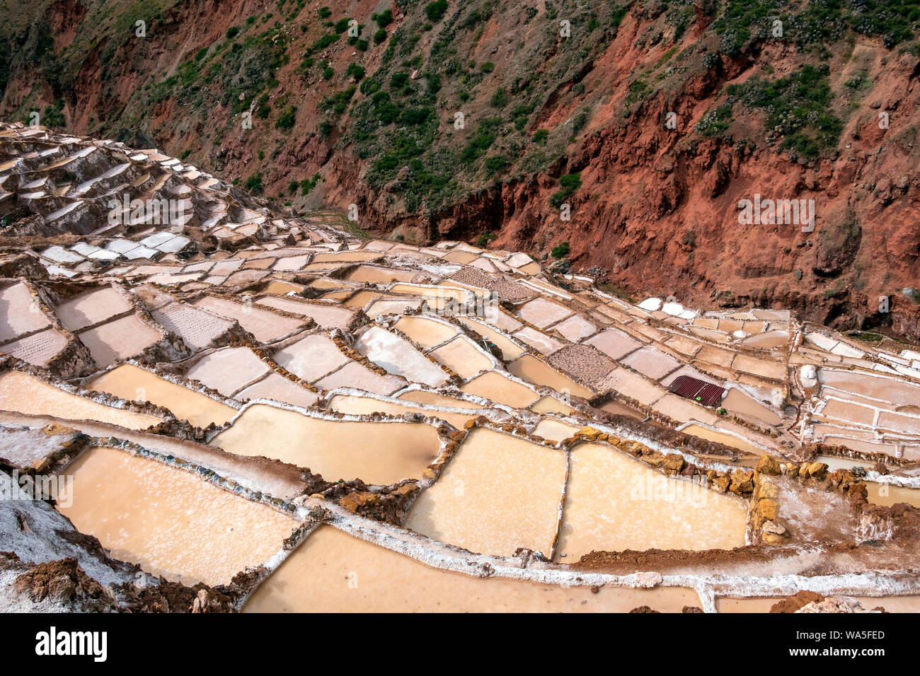 Ancient salt mines, Salineras of Maras : thousands of small pools dug ...
