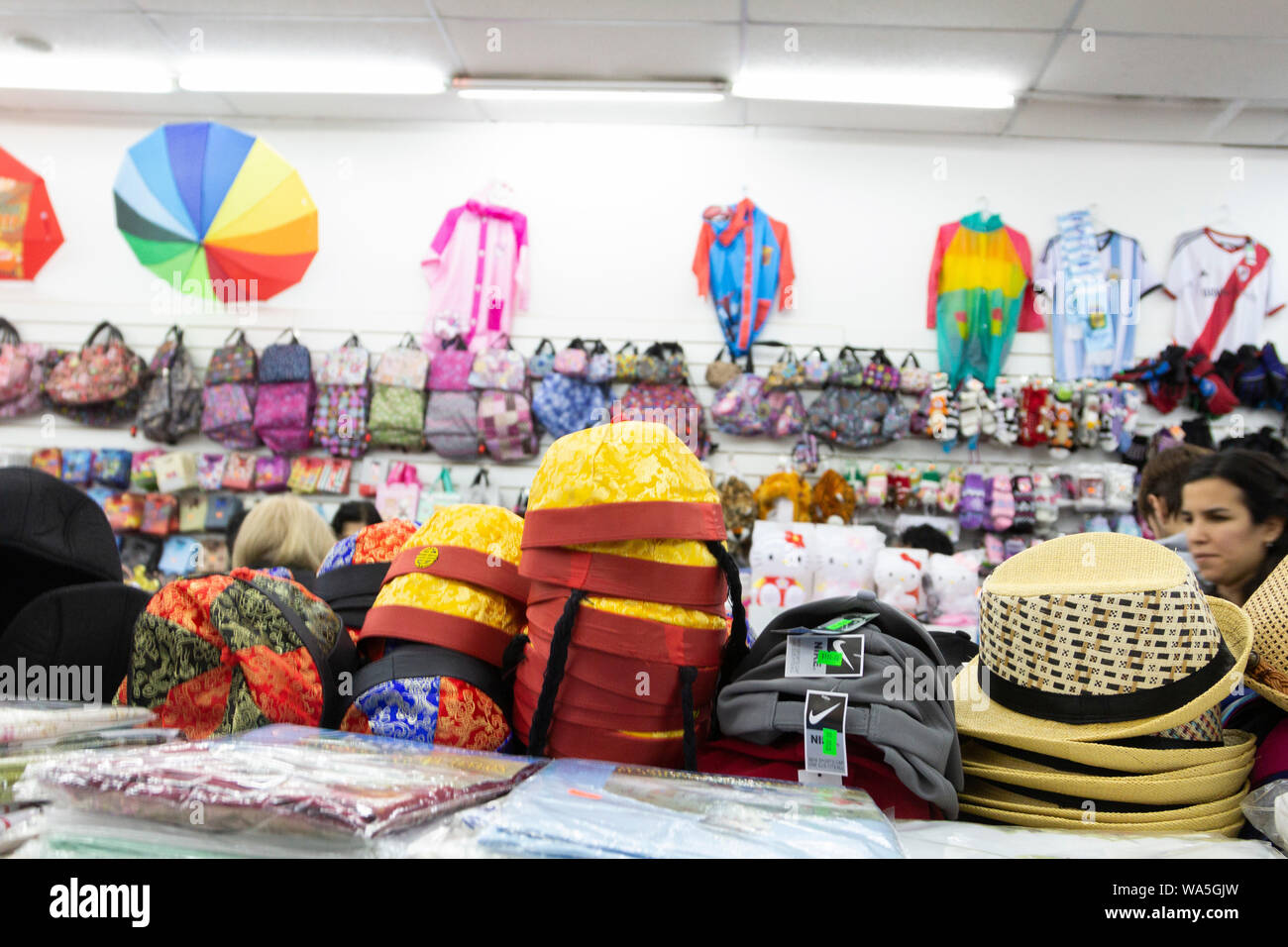 Buenos Aires, Argentina. Chinese bazaar crowded with people in which ...