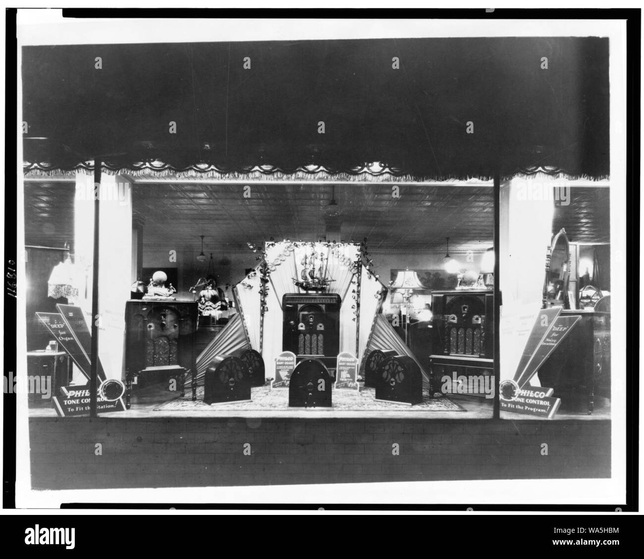 Display of Philco radios Stock Photo - Alamy