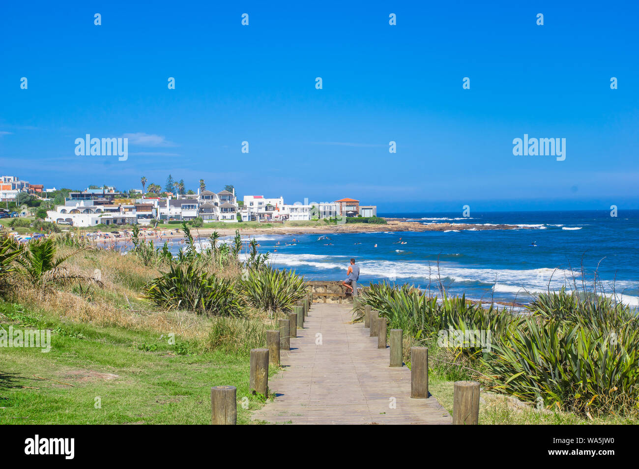 Playa brava beach located in the coasline of Uruguay Stock Photo - Alamy