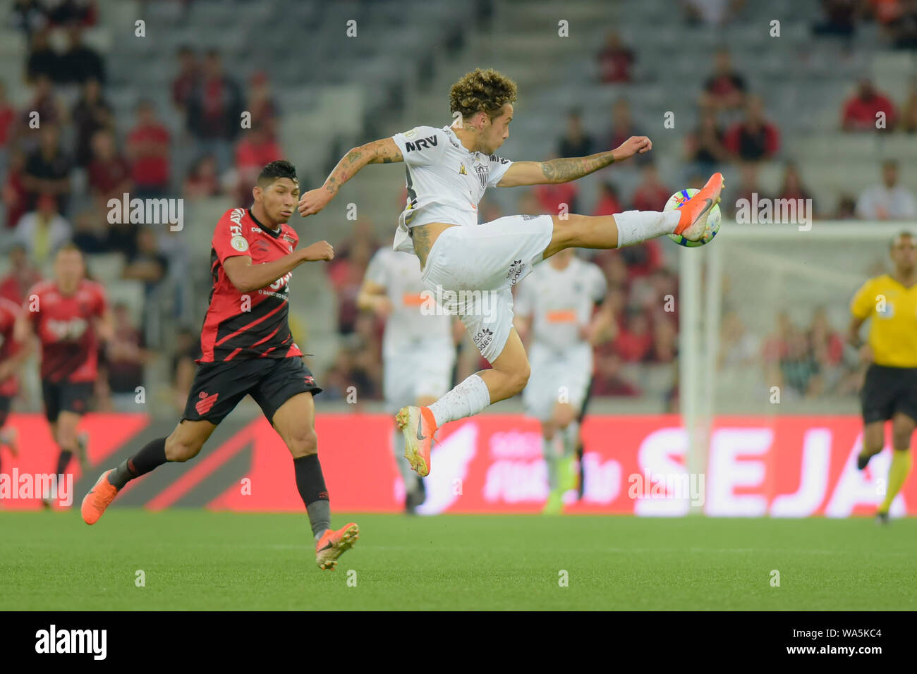 Curitiba, Brazil. 17th Aug, 2019. Ron and Guga during Athletico vs ...