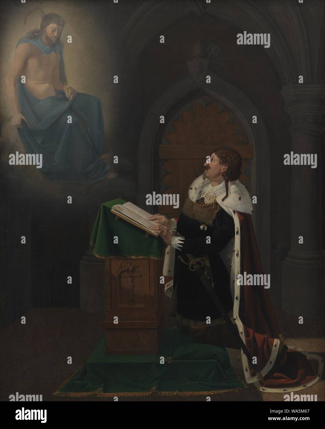 Ditlev Blunck - Christian IV's Vision at Rothenburg Castle Stock Photo ...
