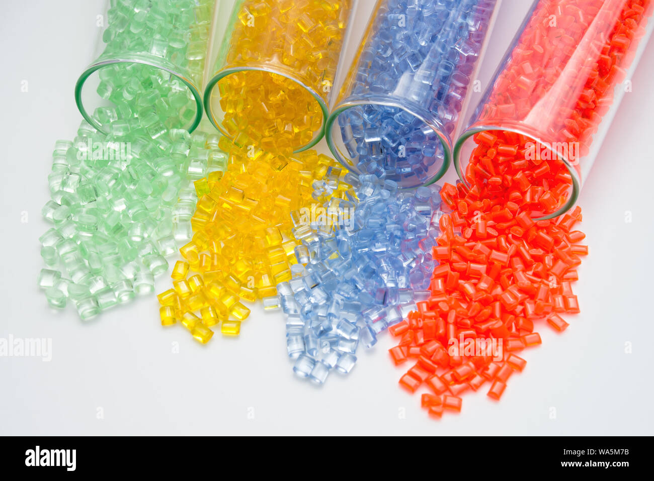 polymer resin in test tubes in laboratory Stock Photo - Alamy