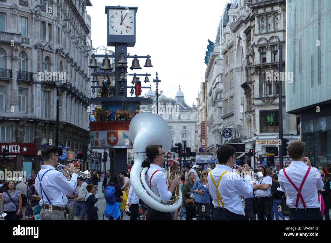 Leicester square clock hi-res stock photography and images - Alamy