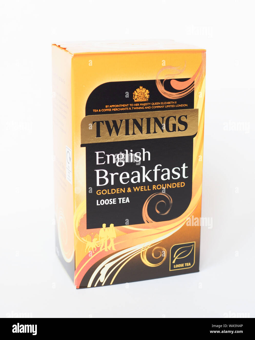 LONDON, UK - CIRCA AUGUST 2019: Twinings English breakfast loose tea ...