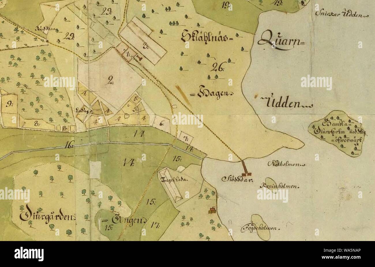 Djursholms slott 1719 Stock Photo - Alamy