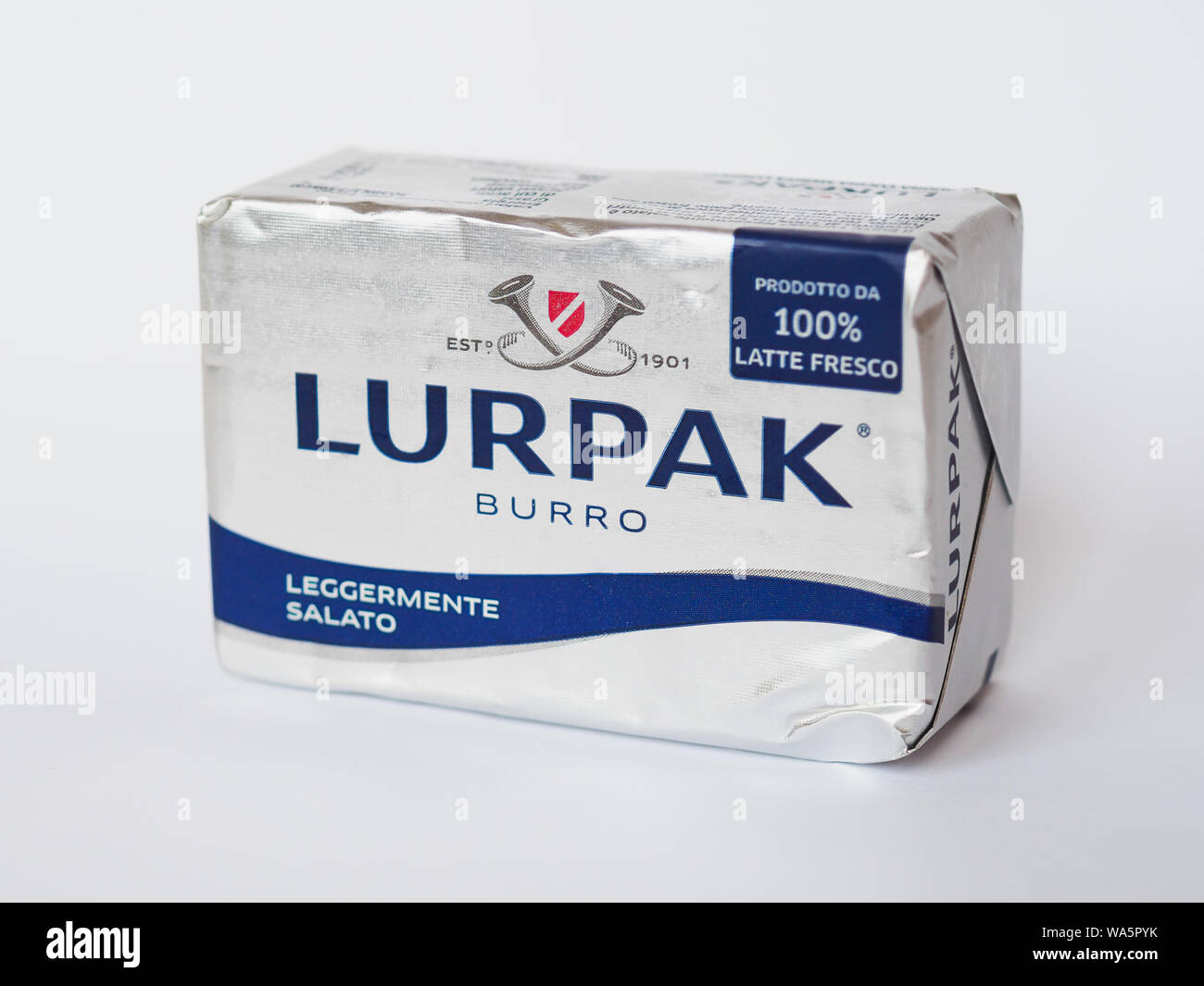 COPENHAGEN, DENMARK - CIRCA AUGUST 2019: Lurpak salted butter Stock ...
