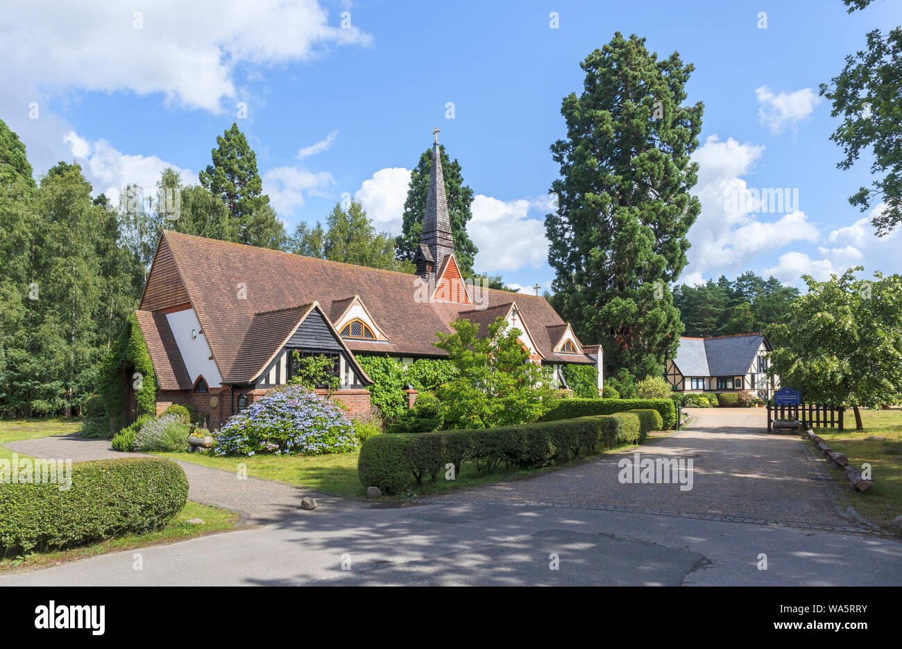 Exterior of traditional Greek Orthodox Saint Edward Shrine Church and ...