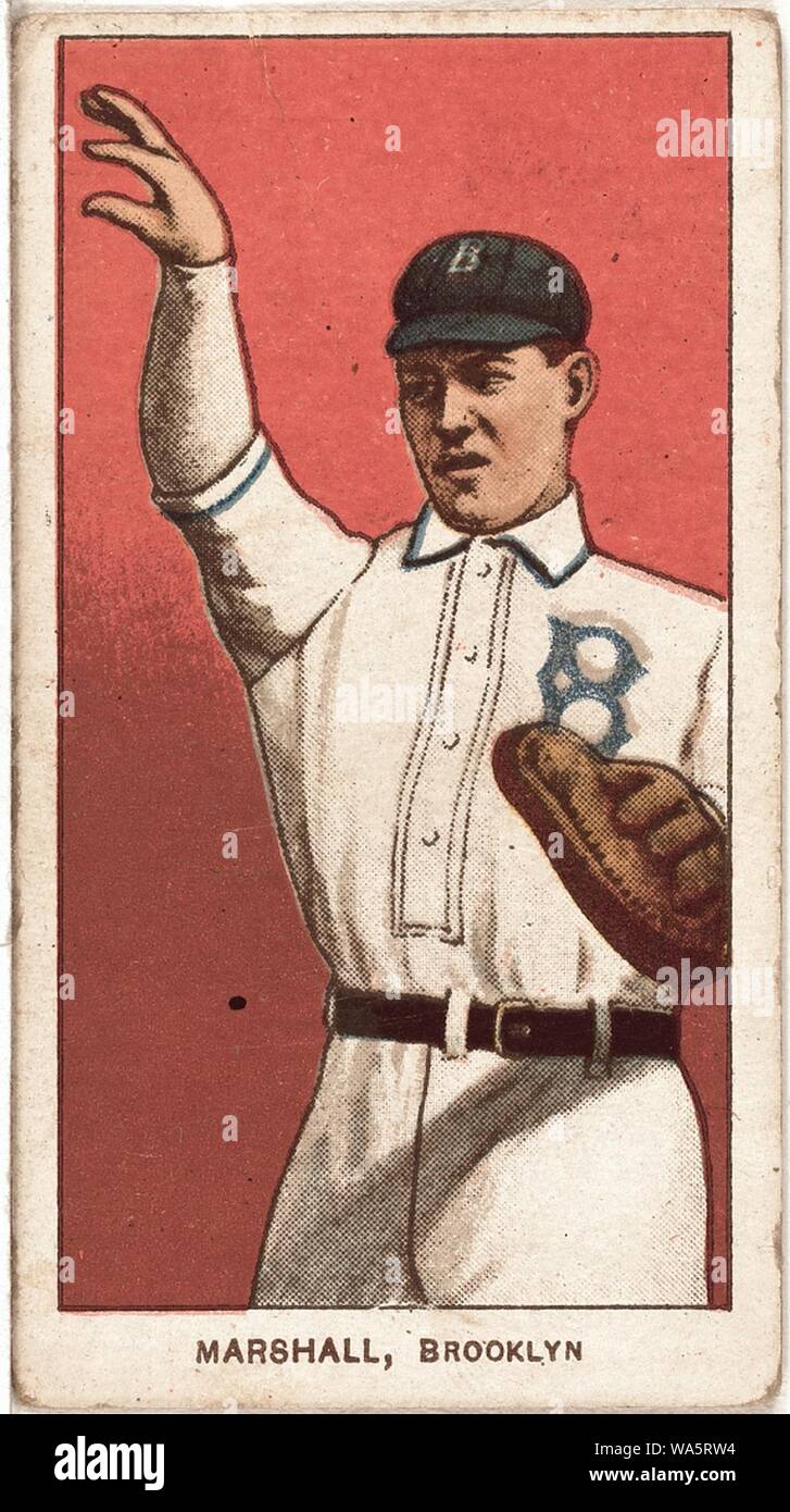 Doc Marshall, Brooklyn Superbas, baseball card portrait Stock Photo - Alamy