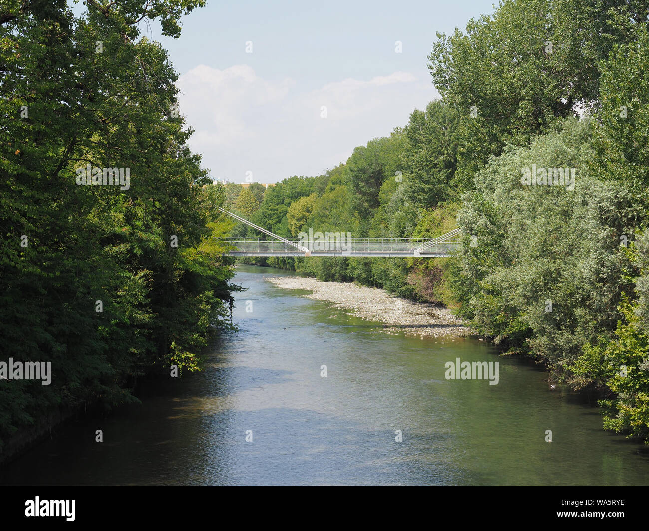 River Dora Riparia in Parco Dora park in Turin, Italy Stock Photo - Alamy