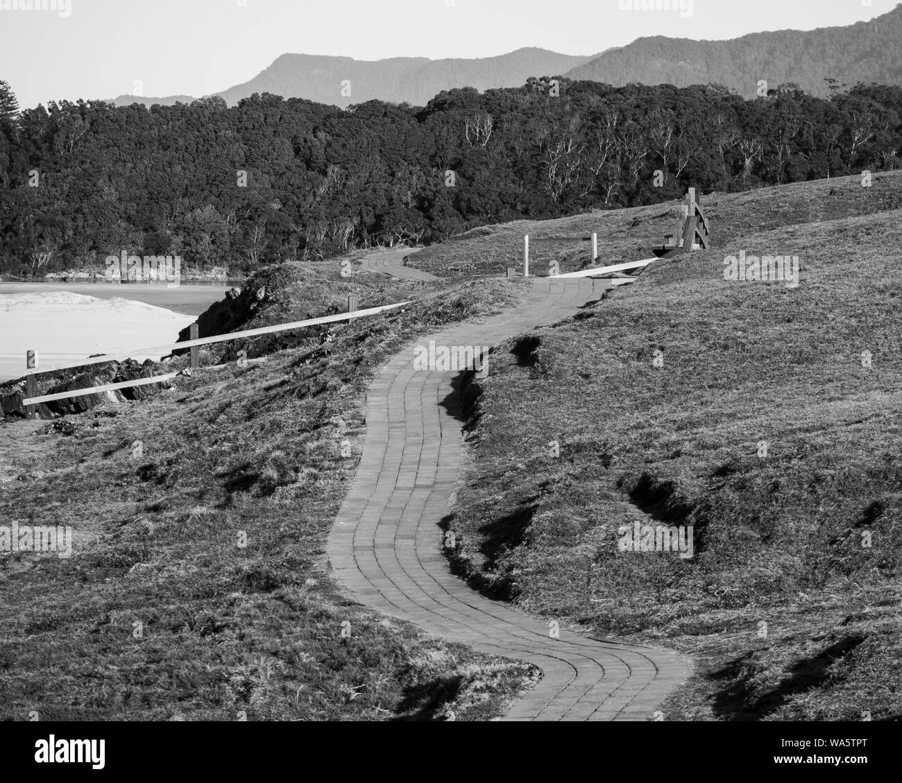View path winding way Black and White Stock Photos & Images - Alamy