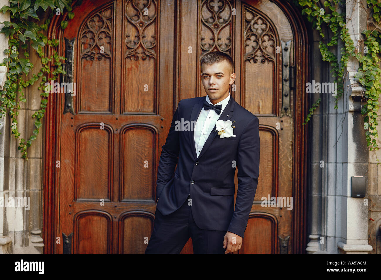 Portrait groom in classic hi-res stock photography and images - Alamy