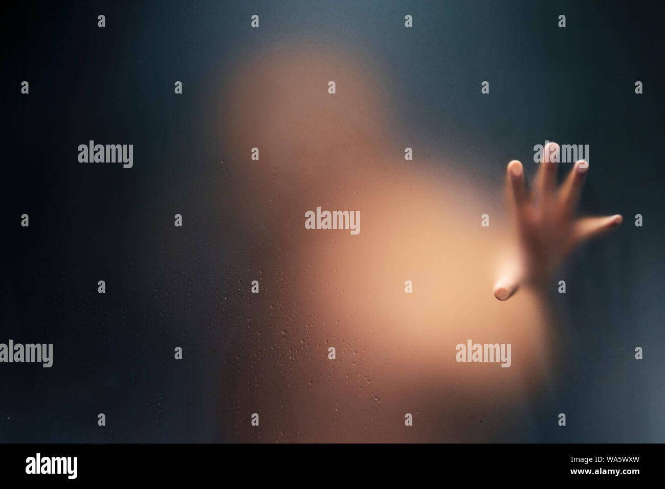 Creepy hand behind person hi-res stock photography and images - Alamy