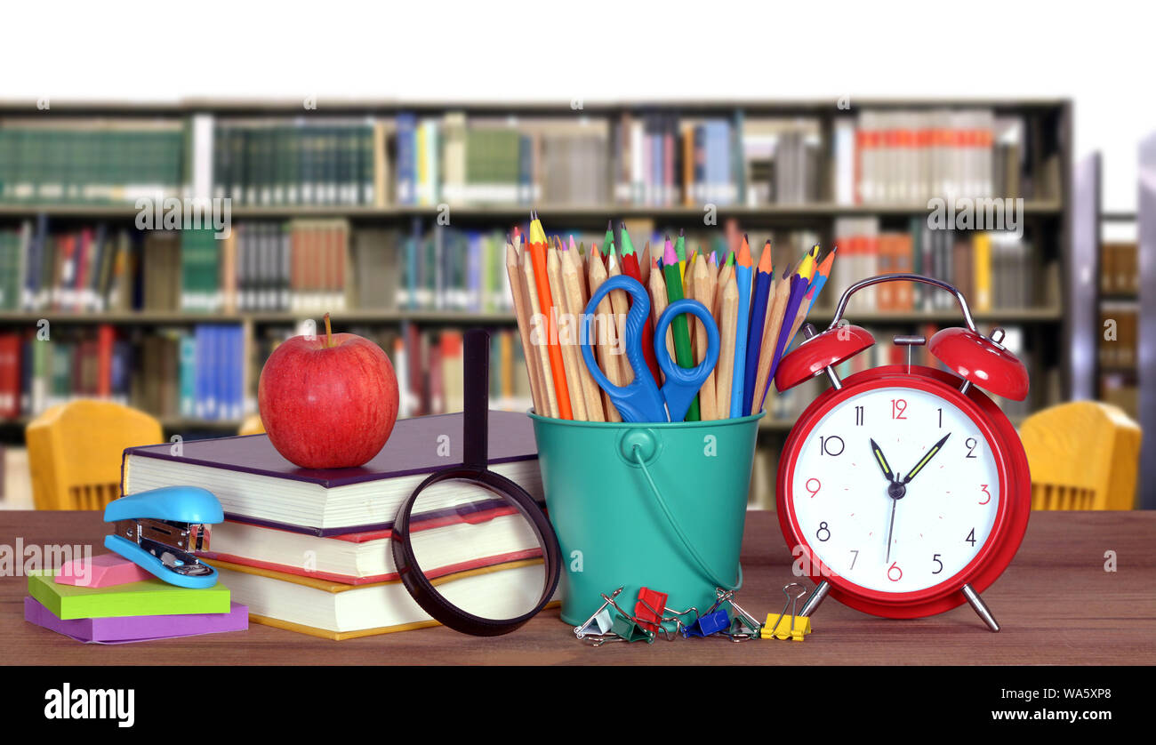 Library blurry background for education concept and decoration Stock ...