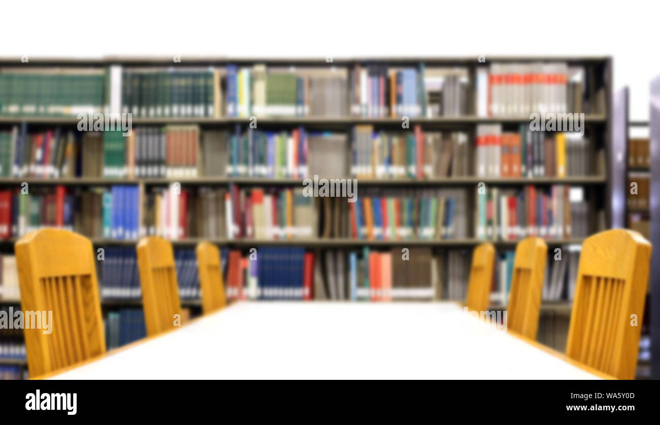 Library blurry background for education concept and decoration Stock ...