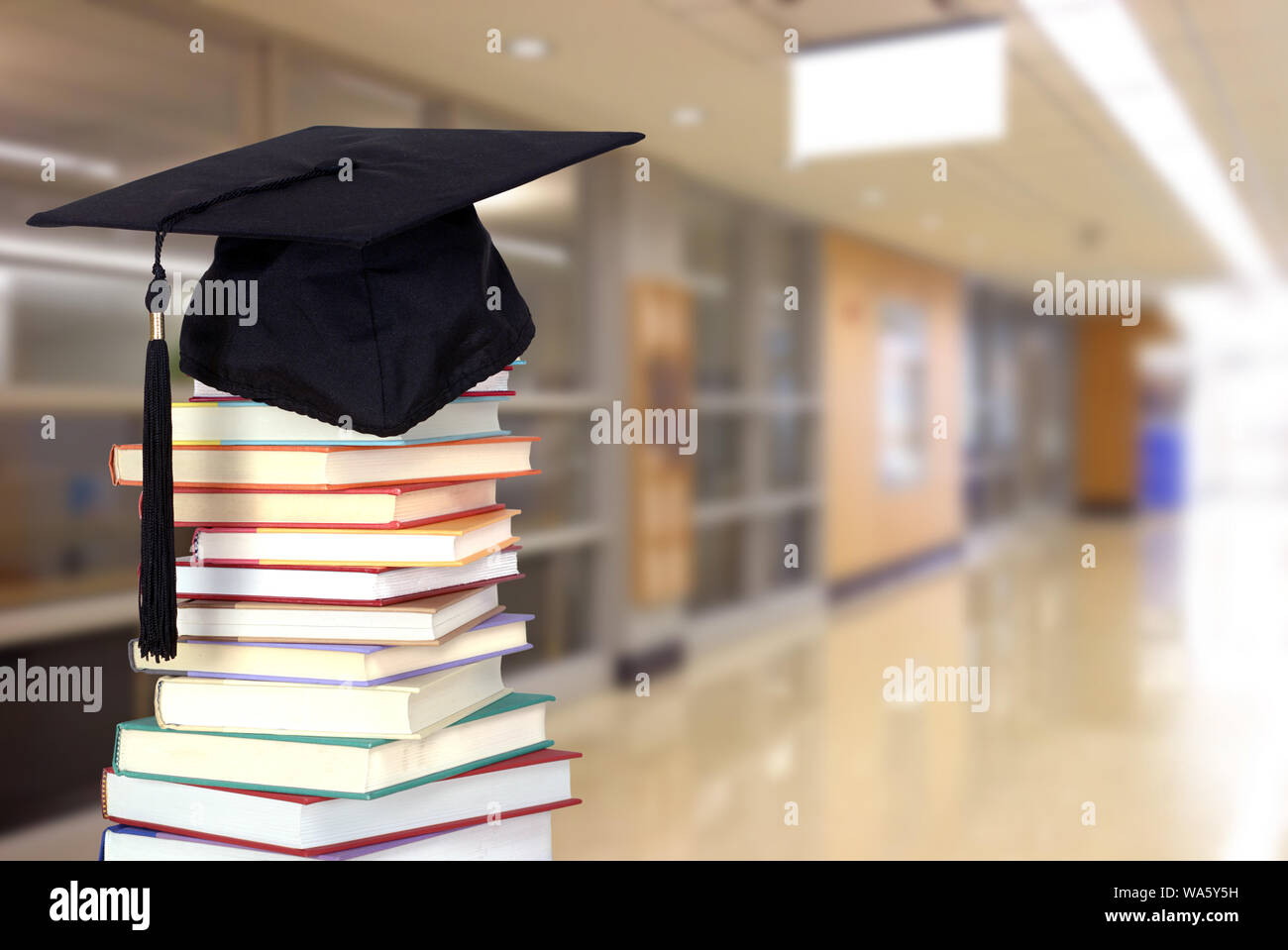 Book and campus of university for education concept Stock Photo - Alamy