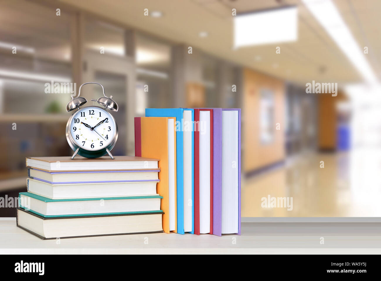 Book and campus of university for education concept Stock Photo - Alamy