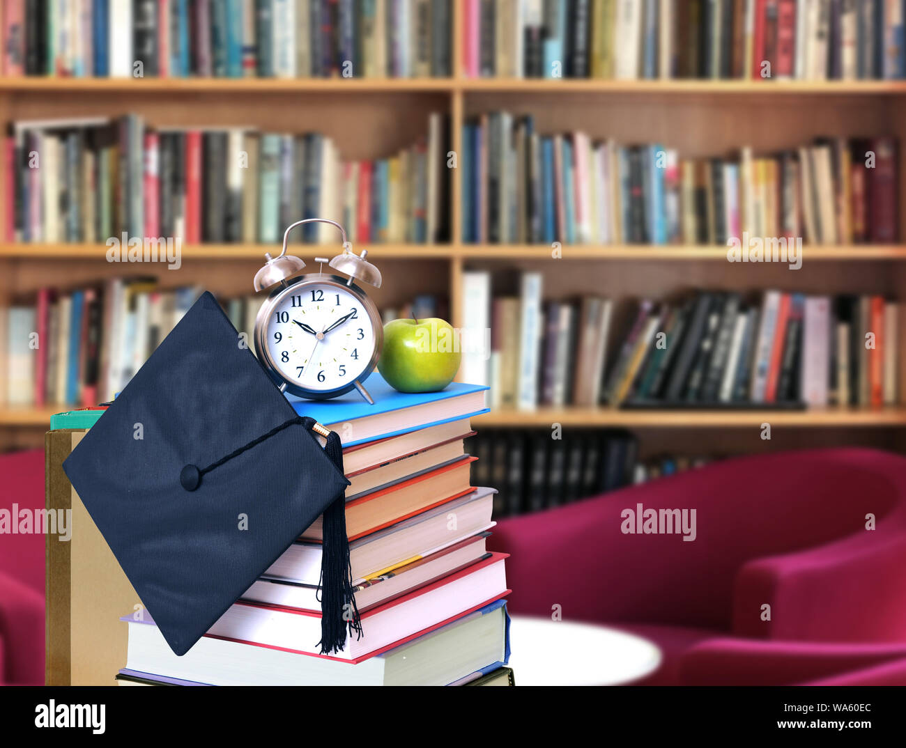 Books decoration for Library and Education concept Stock Photo - Alamy