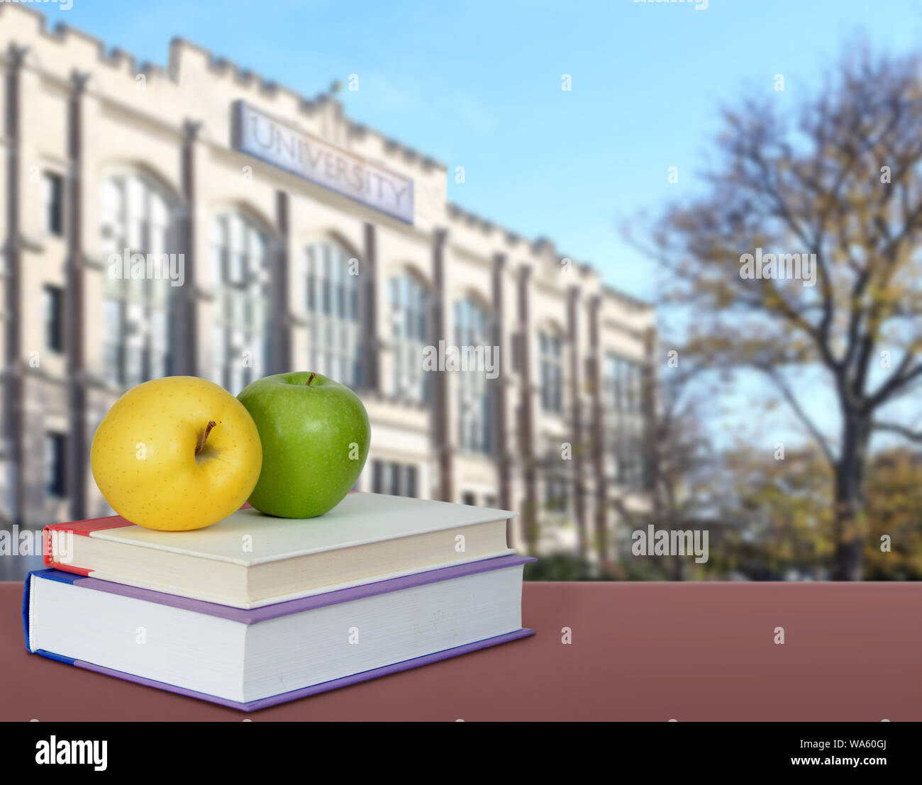 campus of university and book for education concept Stock Photo - Alamy