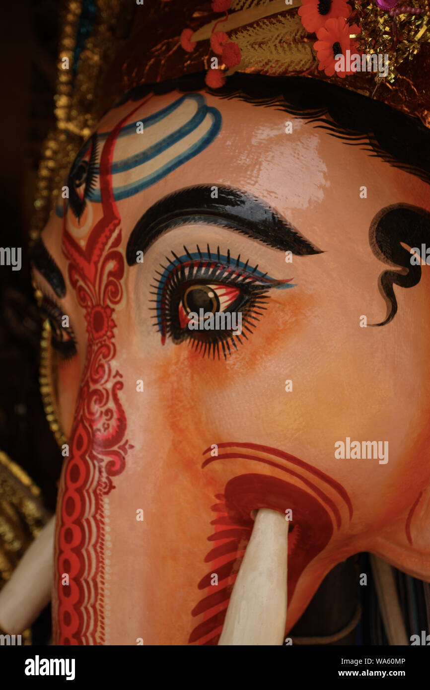 Ganesha mask for sale at Surajkund Crafts Mela, Surajkund, Faridabad ...