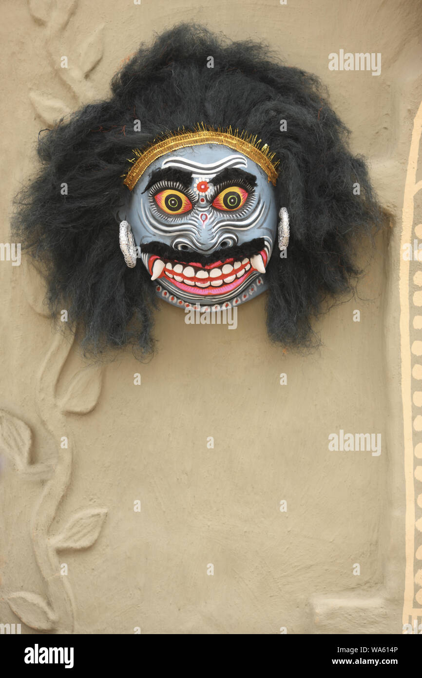 Devil mask for sale at Surajkund Crafts Mela, Surajkund, Faridabad ...