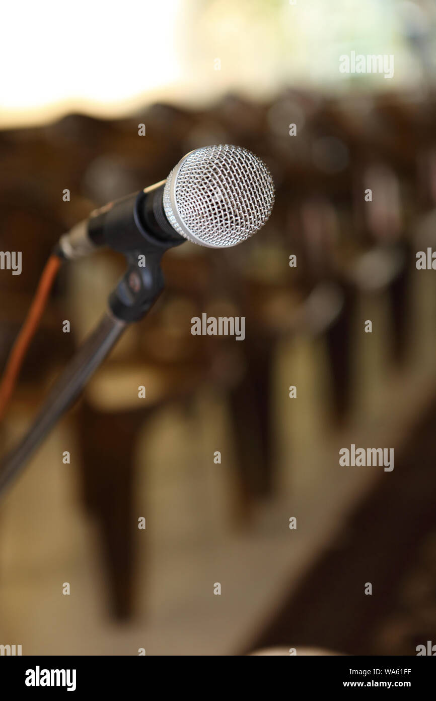 Close up of a microphone Stock Photo - Alamy