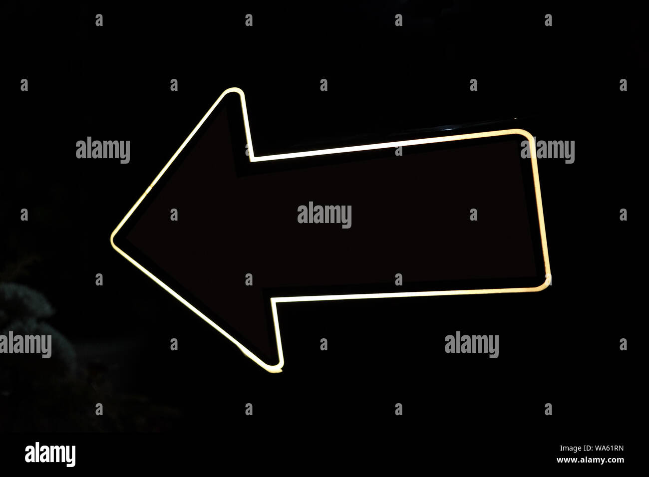 Light trails in shape of arrow Stock Photo - Alamy